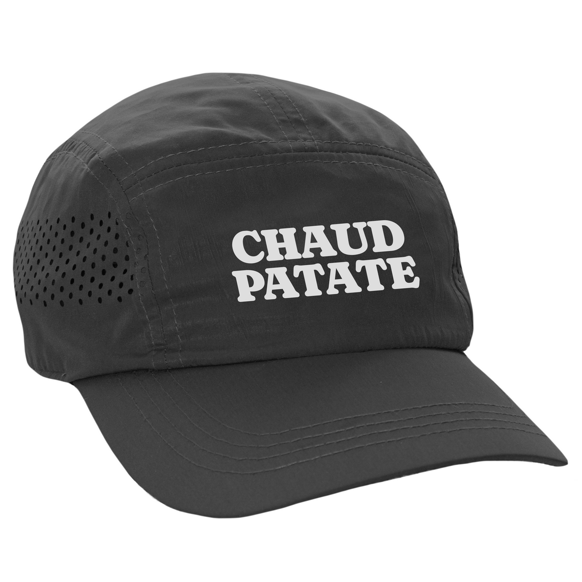 CHAUD PATATE REFLECTIVE BLACK SPORT CAP – Merch by Average Rob